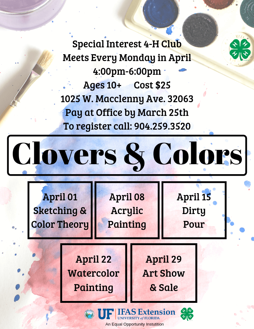 Baker County 4-H Clovers & Colors SPIN Club - UF/IFAS Extension Baker ...