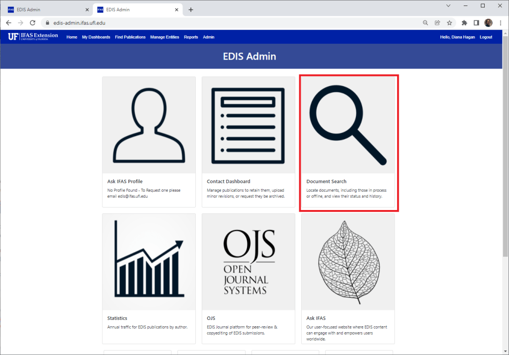 Managing Your EDIS Publications Using the EDIS Admin System - EDIS