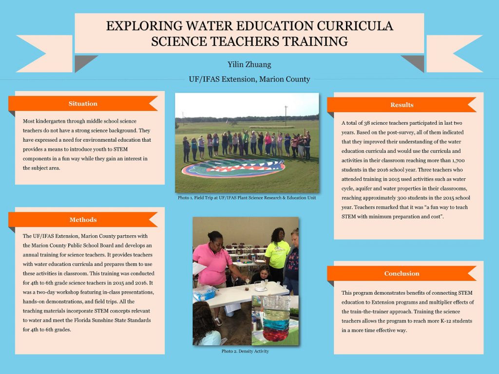 Exploring Water Education Curricula – Science Teachers Training - UF ...