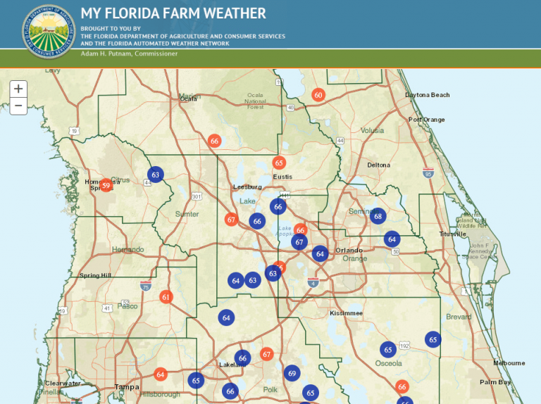 My Florida Farm Weather: On-site decision making support - UF/IFAS ...