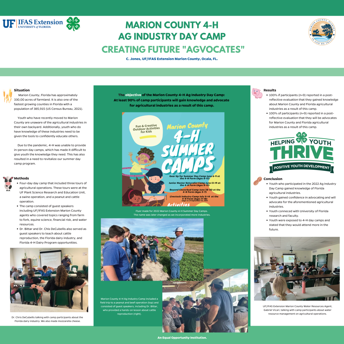 CREATING FUTURE “AGVOCATES” THROUGH AG INDUSTRY DAY CAMP - UF/IFAS ...