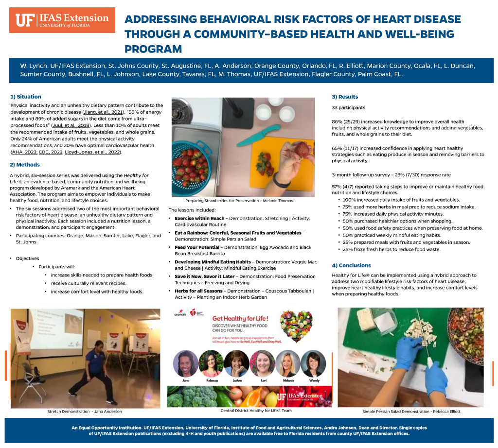 ADDRESSING BEHAVIORAL RISK FACTORS OF HEART DISEASE THROUGH A COMMUNITY ...