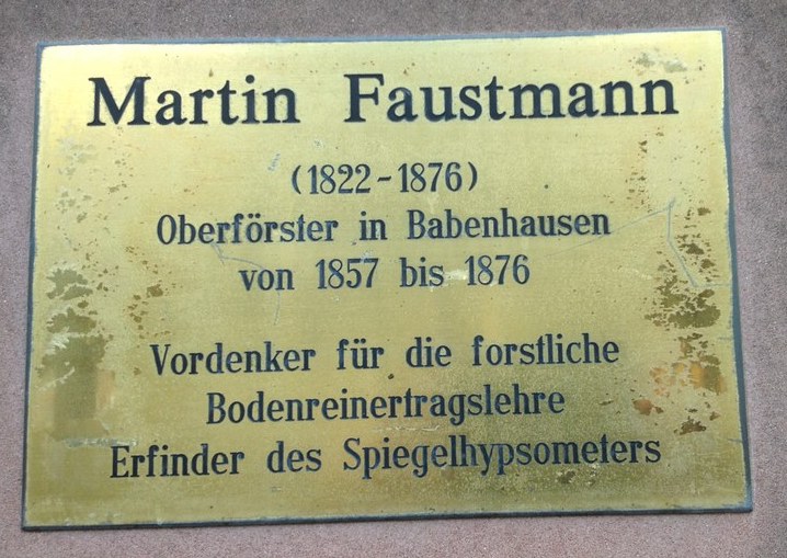 Faustmann and Forest Economists - School of Forest, Fisheries, and ...