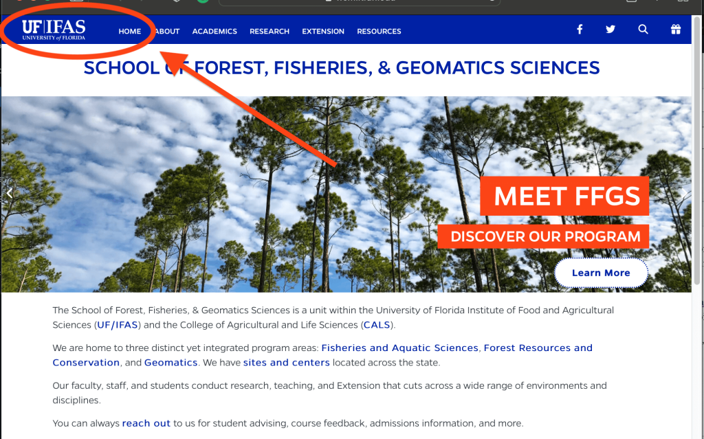 Announcing the New SFFGS Website! - School of Forest, Fisheries, and ...