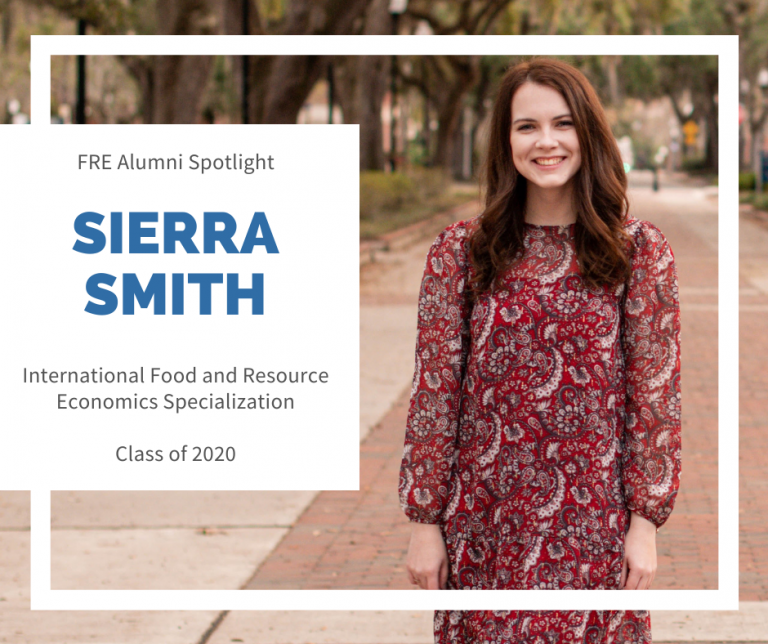 FRE Alumni Spotlight: Sierra Smith - UF/IFAS Food and Resource ...