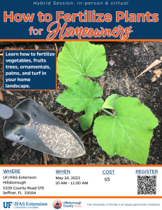 UF/IFAS Extension Hillsborough County offers Fertilizer Class in Hybrid ...