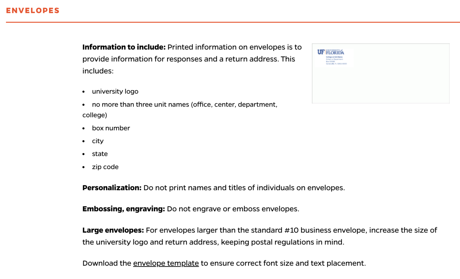 All About UF Letterhead and Envelope - Communications