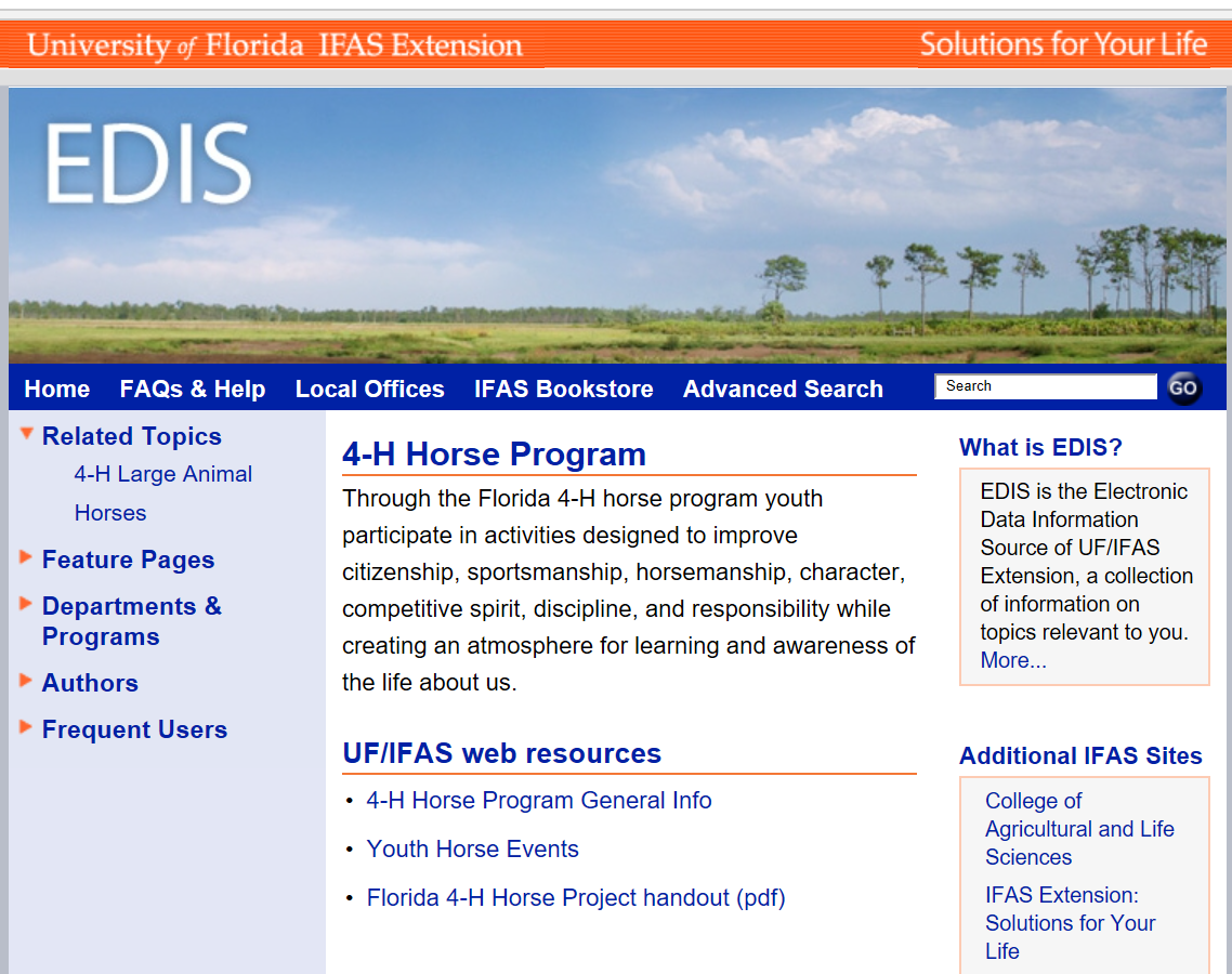 How 4-H Members and Volunteers Can Take Advantage of EDIS - UF/IFAS ...