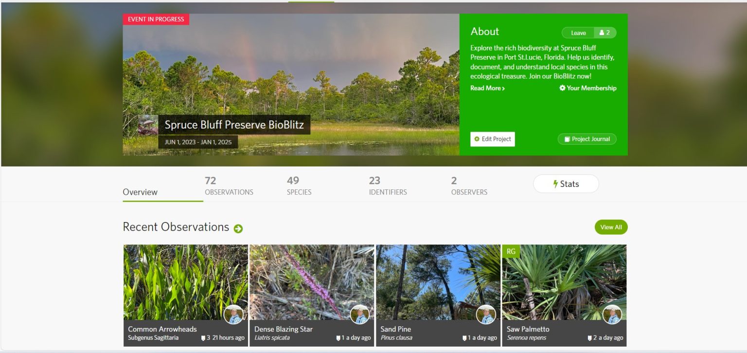 2024 Master Naturalist Conservation Science Bioblitzes