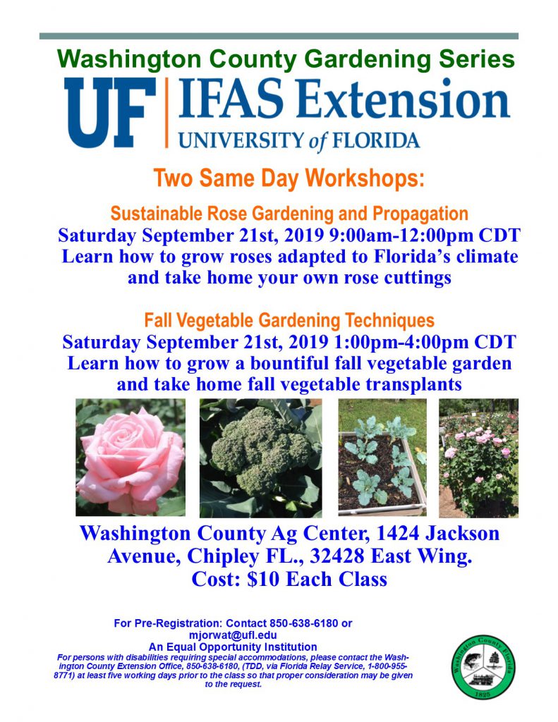 Gardening Workshops Saturday, September 21st: Fall Vegetable Gardening ...