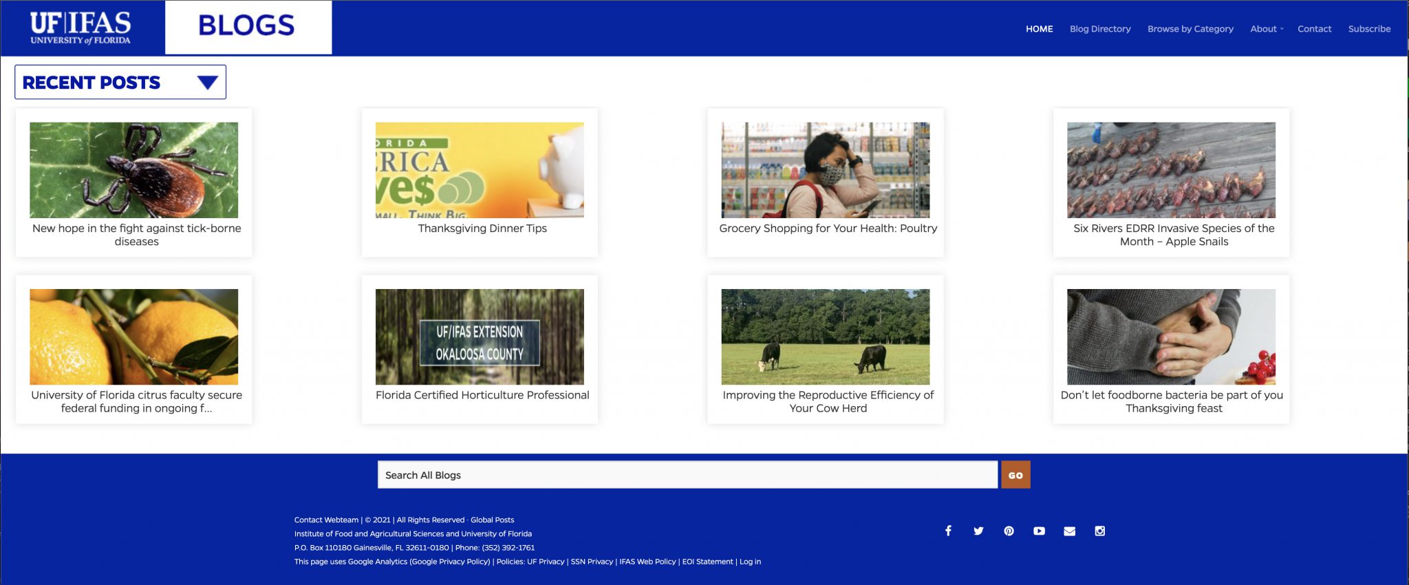 Welcome To Blogs.IFAS - UF/IFAS Blogs